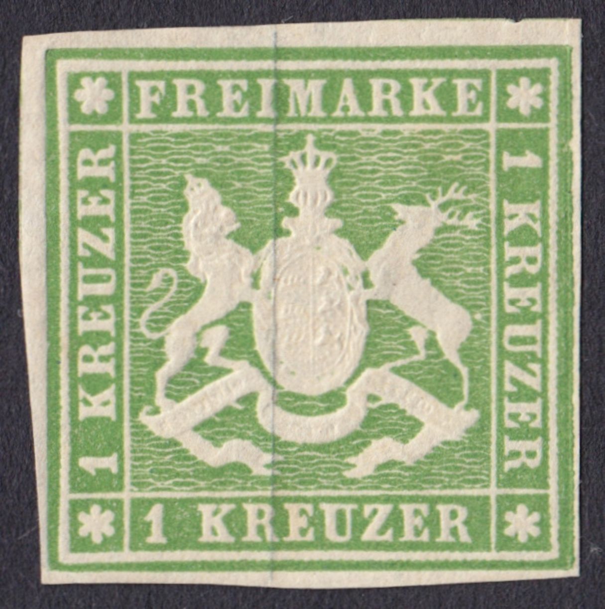 Württemberg (Deutschland/Altdeutschland) Freimarke, Nr. 11 ND bc ...